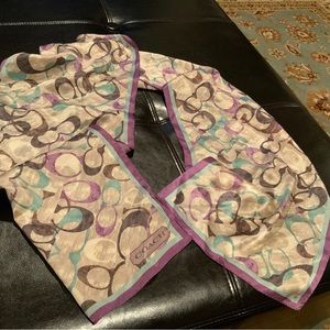 Coach | Accessories | Coach Silk Scarf | Poshmark